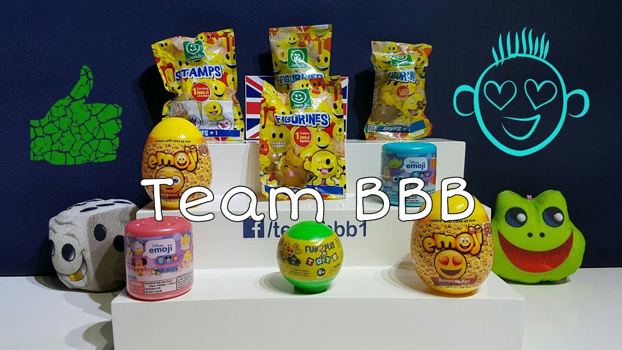 😀EMOJI MOVIE Toy Opening Special! 😀😁 Disney Emoji Imoji figures and ...