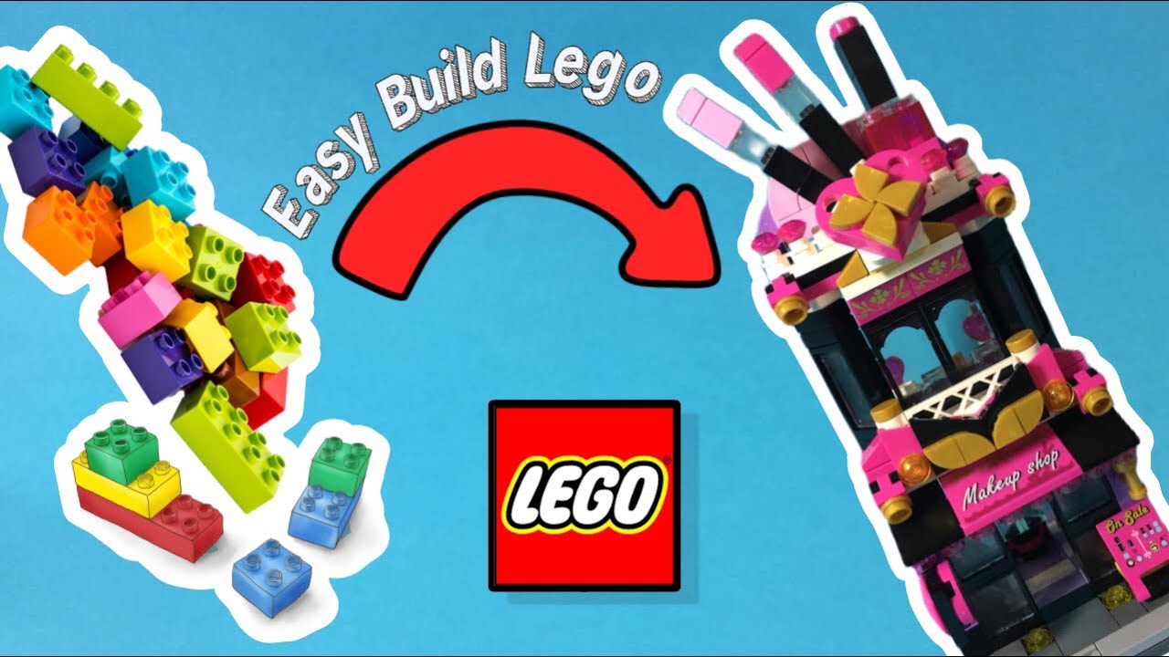 Brick Building Lego : build lego makeup shop - YouTube