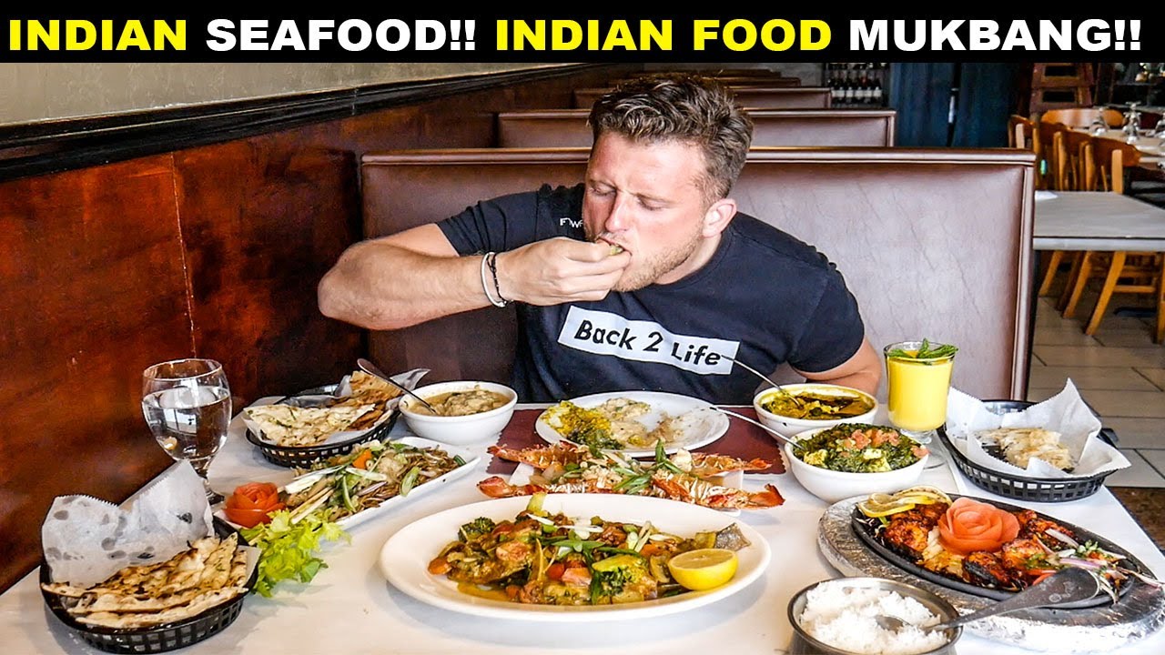 Foreigner Eating INDIAN Food!! 🇮🇳 Indian Fish Fry | Tandoori Shrimp ...