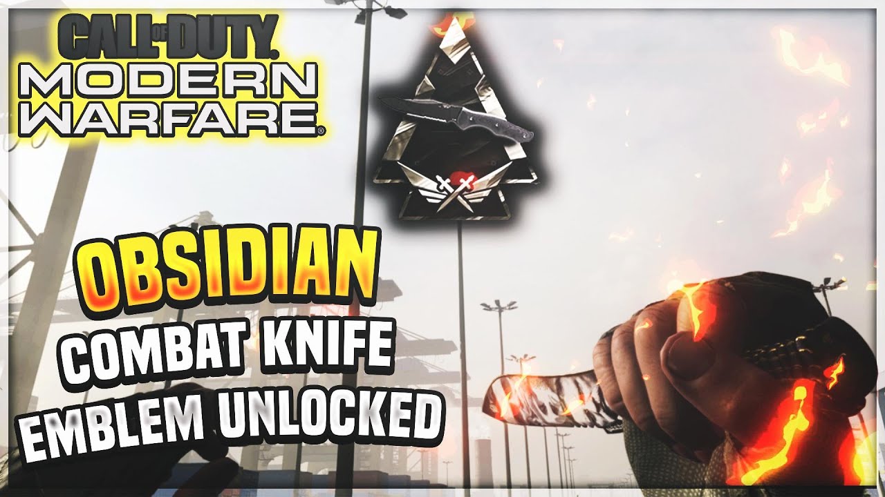 *AMAZING* COMBAT KNIFE MASTERY EMBLEMS UNLOCKED AND IT'S EASY (Call Of ...