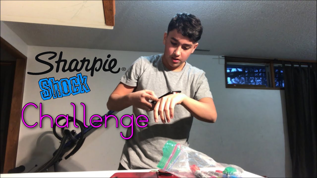 Sharpie shock challenge! - YouTube