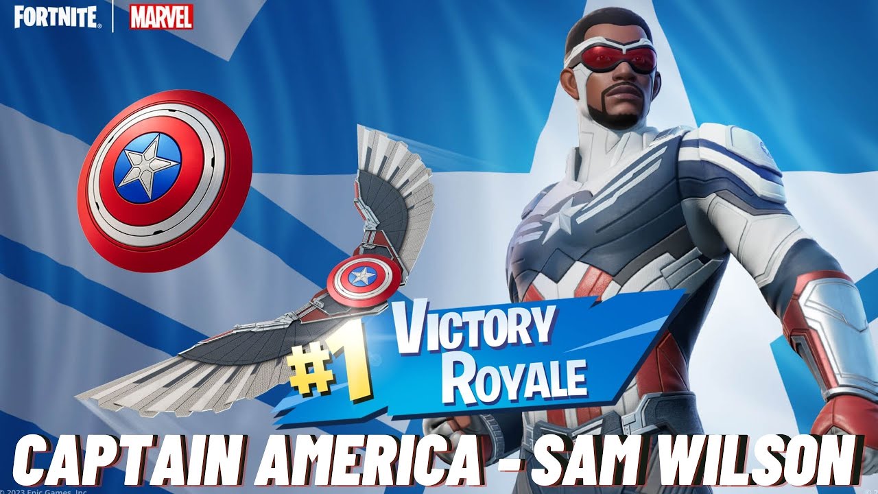 Victory! for CAPTAIN AMERICA - SAM WILSON in a FORTNITE Solo Match ...