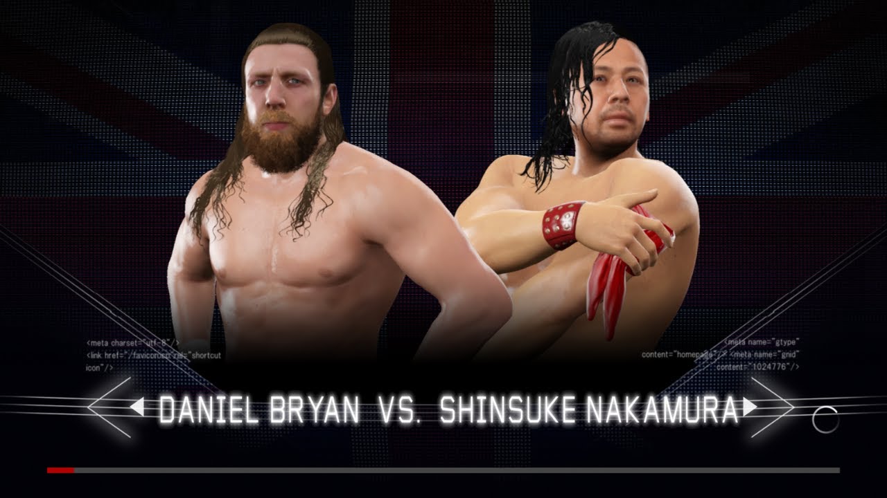 WWE 2K17 - Daniel Bryan vs. Shinsuke Nakamura - YouTube