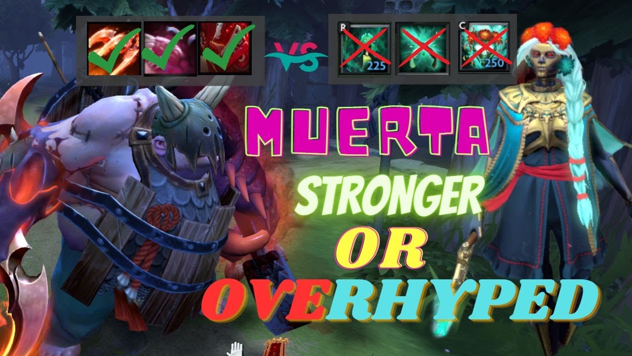 PUDGE shows no mercy to the new Hero MUERTA - Dota 2 Pro Gameplay#dota2 ...