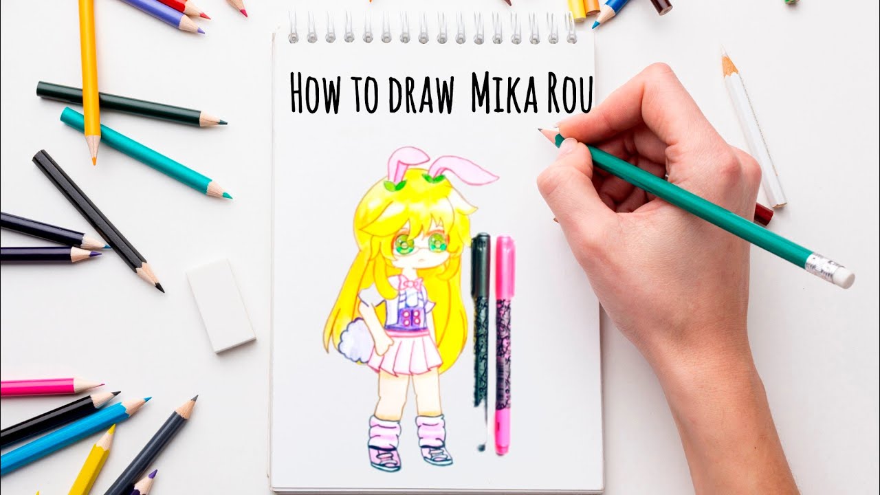How to draw Mika Rou from #gl2 #easy #gachalife2 - YouTube