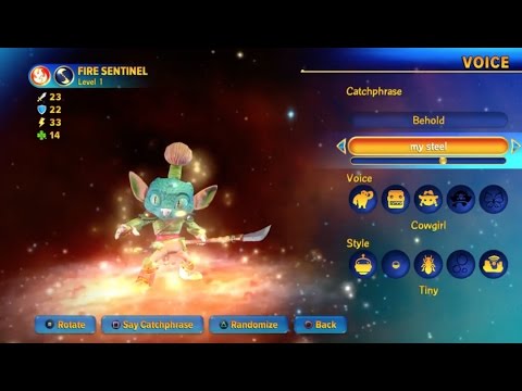 Skylanders Imaginators Fire Sentinel Creation Crystal Gameplay - YouTube
