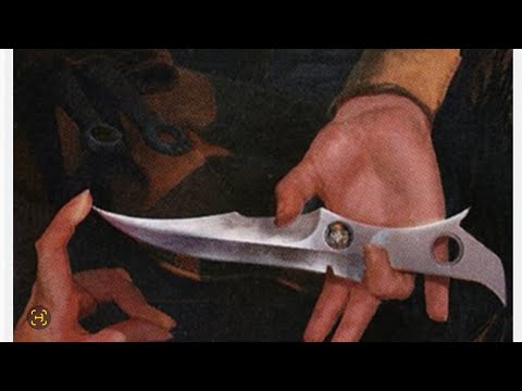 We create a magic the gathering inspired knife from a scrap saw blade ...