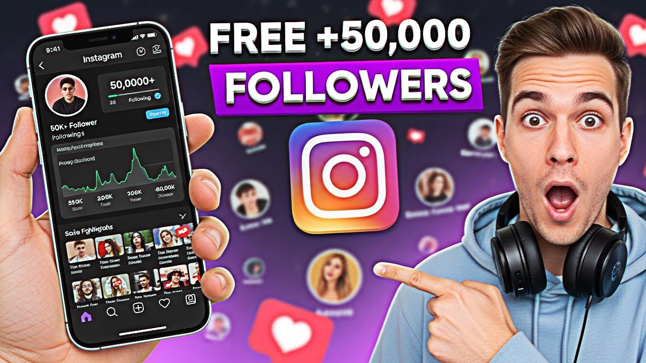 FREE Instagram FOLLOWERS 2025 🚀 Get 50,000+ REAL Followers on Instagram ...