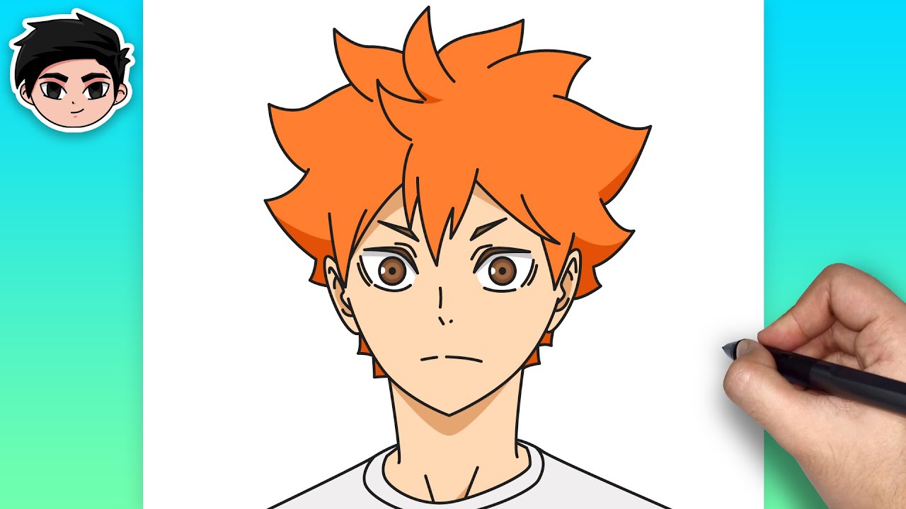 How To Draw HINATA SHOYO | Haikyuu! - Easy Tutorial - YouTube