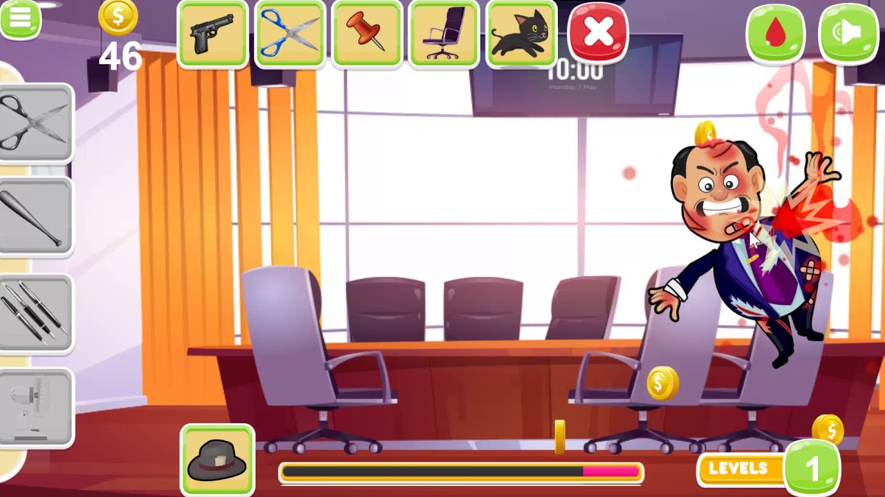 ANGRY BOSS walkthrough on bestcrazygames - YouTube