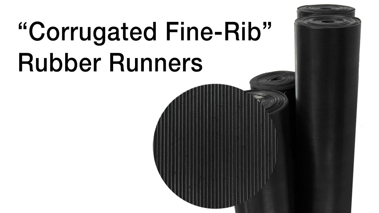 "Corrugated Fine-Rib" Rubber Runner Mats - YouTube
