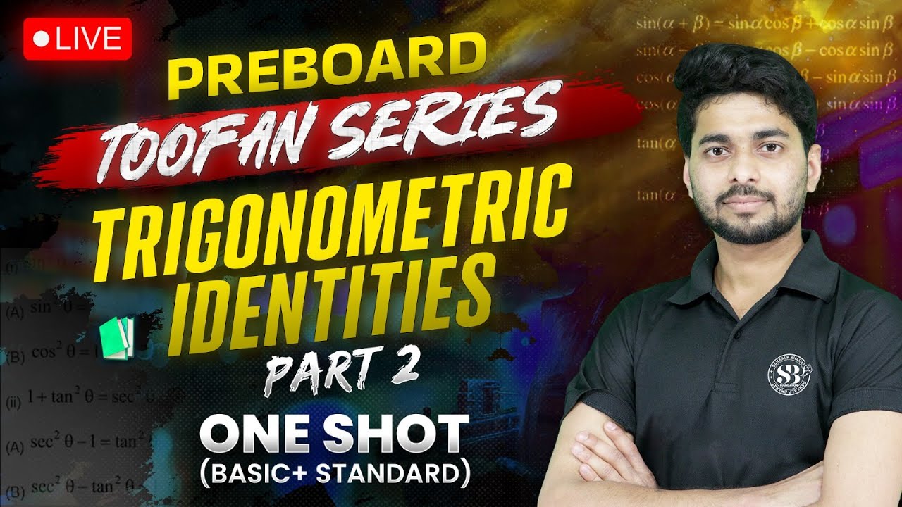 CBSE Class 10 Maths | Trigonometric Identities IN One Shot | Class 10th ...