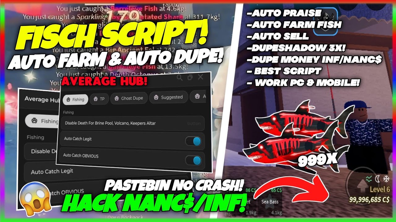 [UPD] Fisch Script Pastebin GUI | FASTEST AUTO FISH,Fish Dupe | DUPE ...