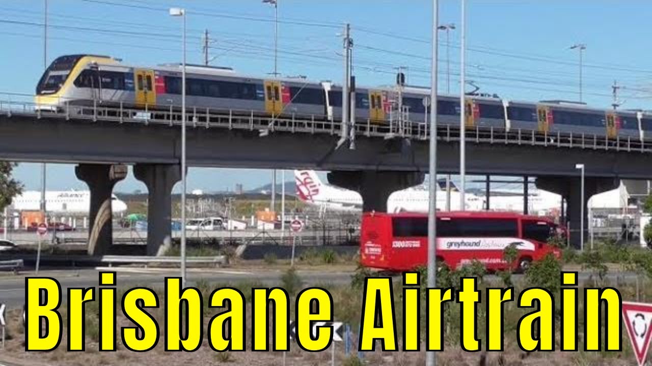 Queensland Rail NGR EMUs on the Brisbane Airport 'Airtrain ...