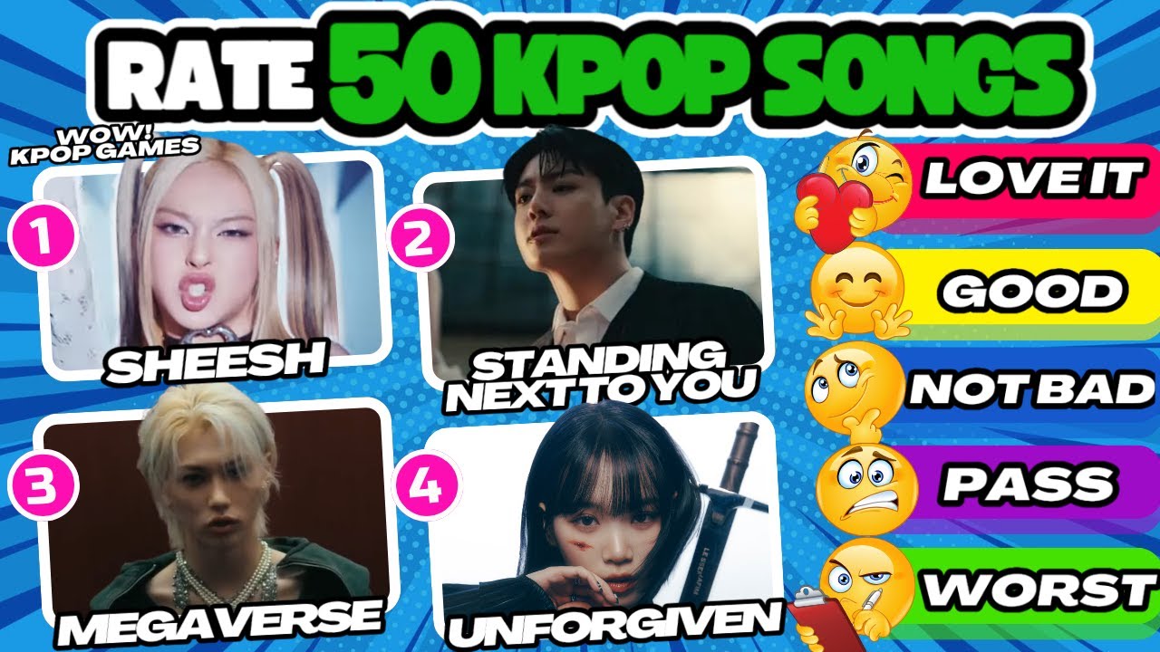 RATE THE KPOP SONG 😍🤔🤐 |TIER LIST KPOP SONGS | WOW KPOP GAMES | KPOP ...