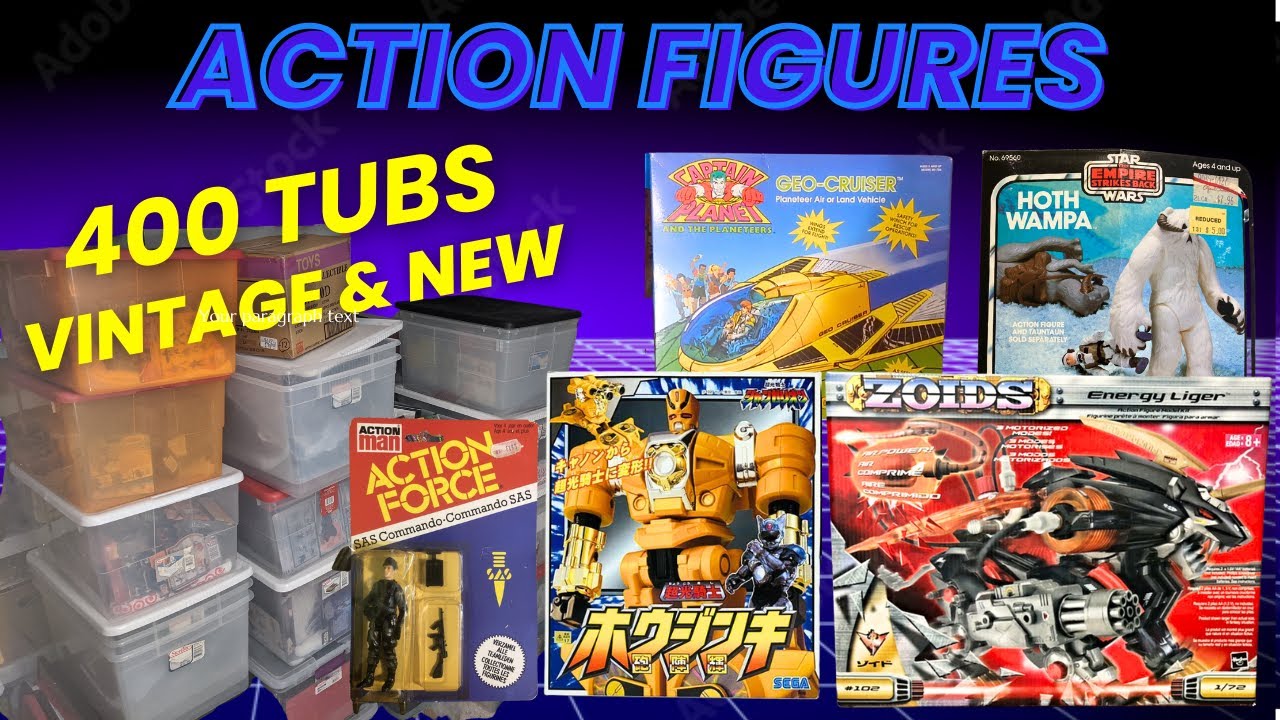 Unboxing 400 Tubs of Action Figures 1980's Oddball 80's 90's Toys: Part ...
