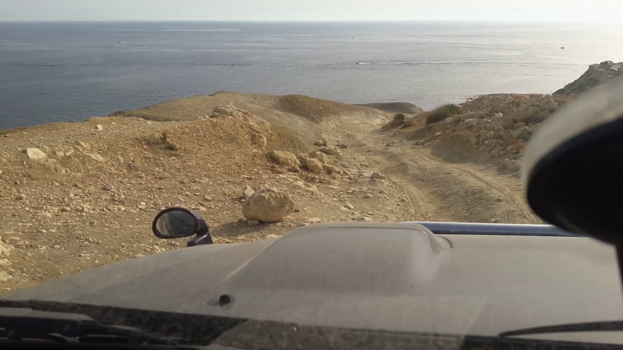 Pajero mk2_ the off road to Selmun, Malta - YouTube