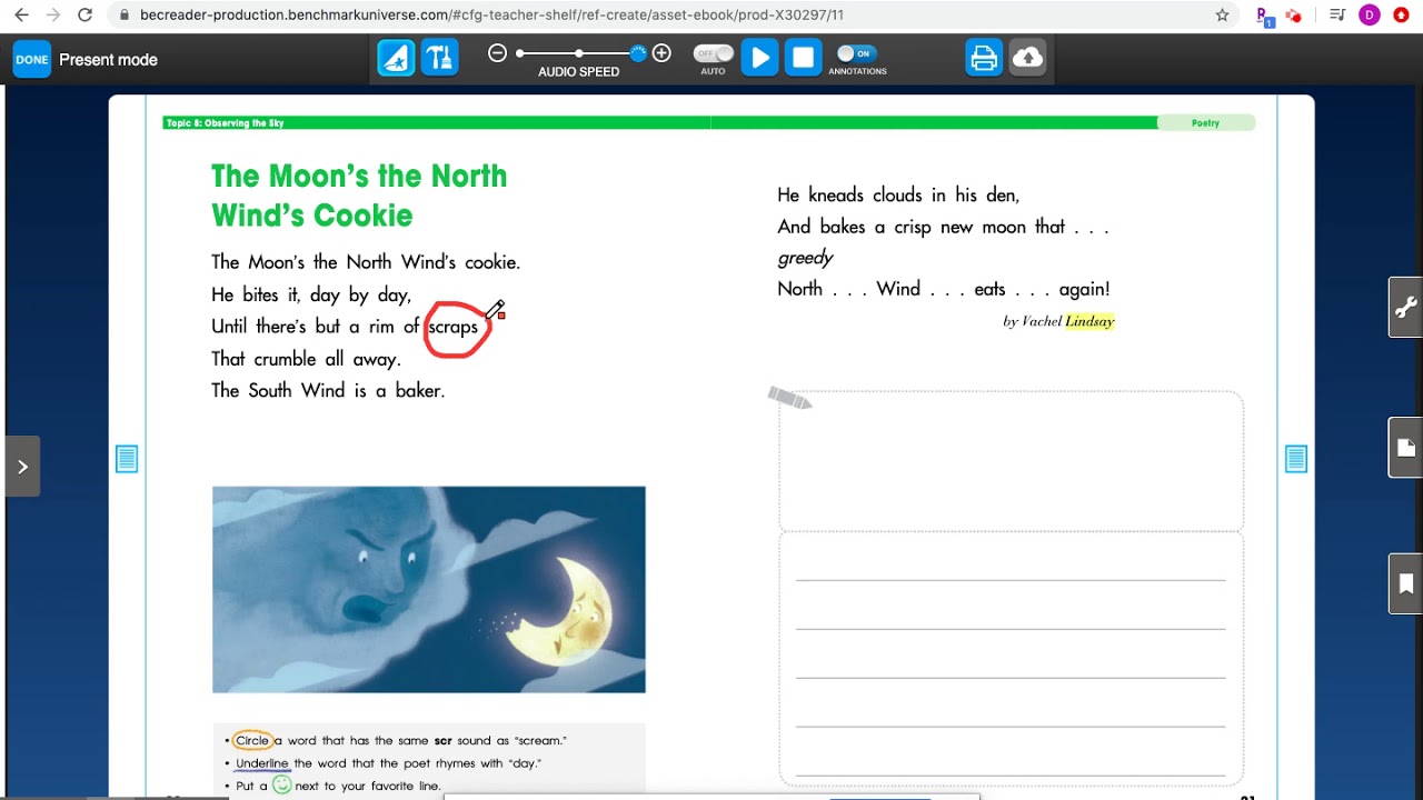 Shared Reading The Moons The North Winds Cookie Youtube