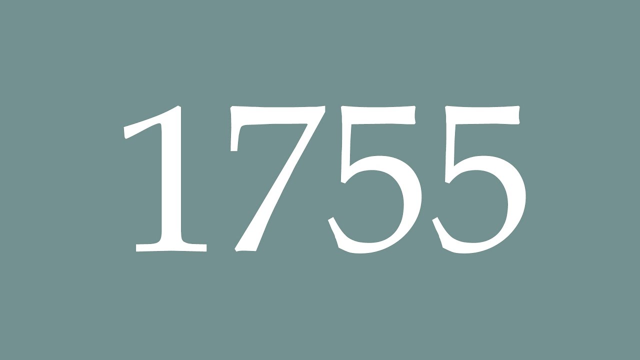 How to Pronounce ''1755'' Correctly in French - YouTube