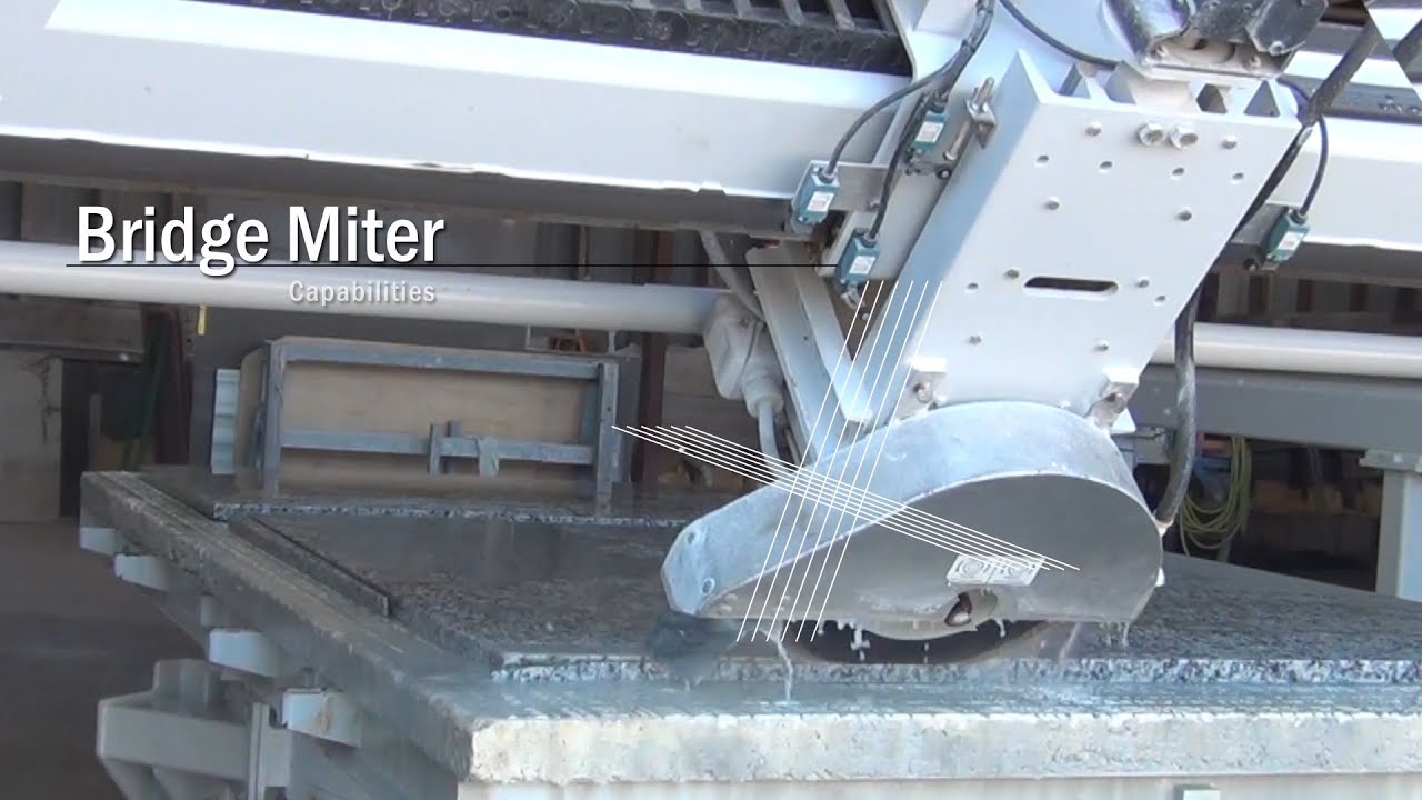 SIERRA® | Manual Stone Bridge Saw with Mitering for Countertops