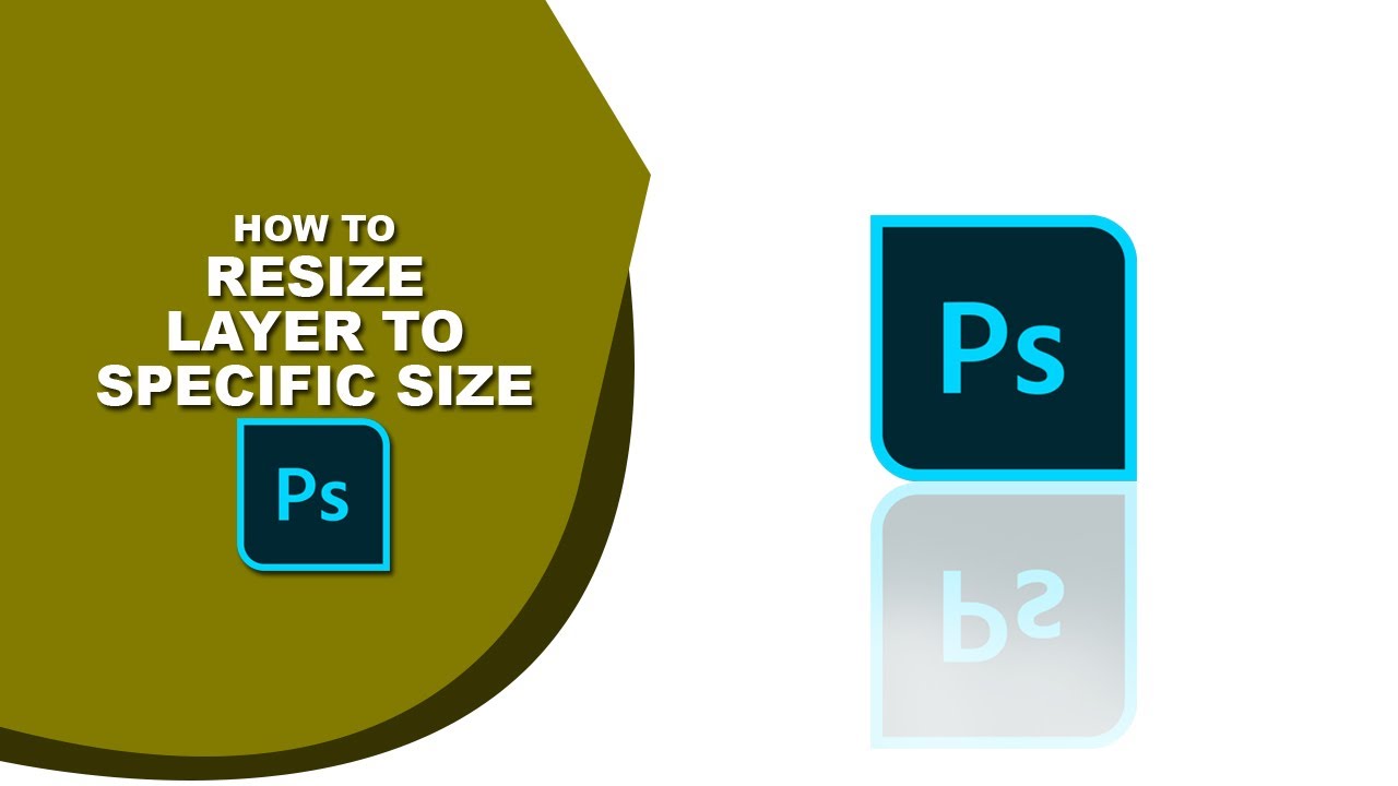 How to resize layer to specific pixel size in photoshop - YouTube