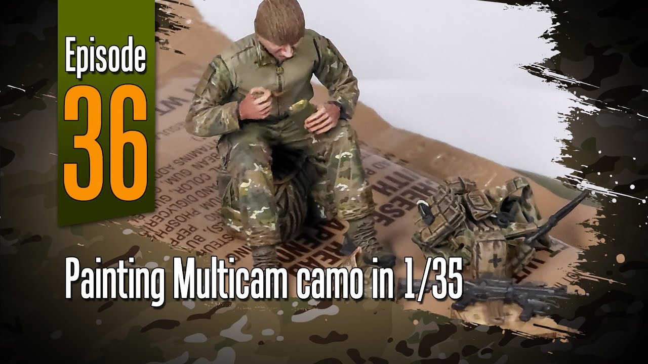 Off the Sprue | Painting Multicam camo in 1/35 - YouTube