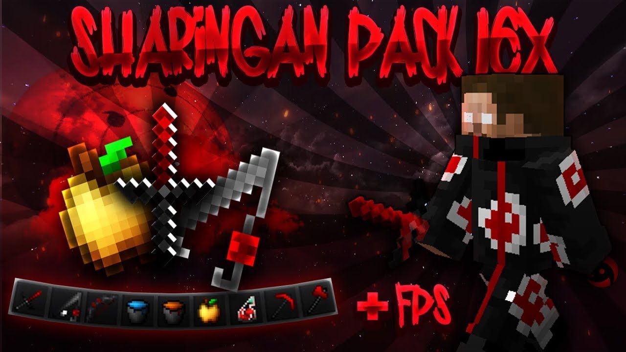 A MELHOR TEXTURA PARA PVP E FPS SHARINGAN 16X FPS BOOST - YouTube