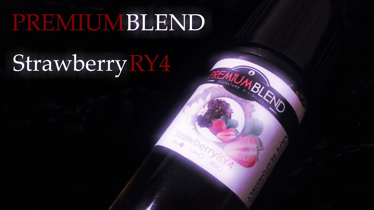 【VAPE】PREMIUM BLEND ︎Strawberry RY4 review ストロベリー×タバコ系リキッド！美味しそうだったので購入 ...