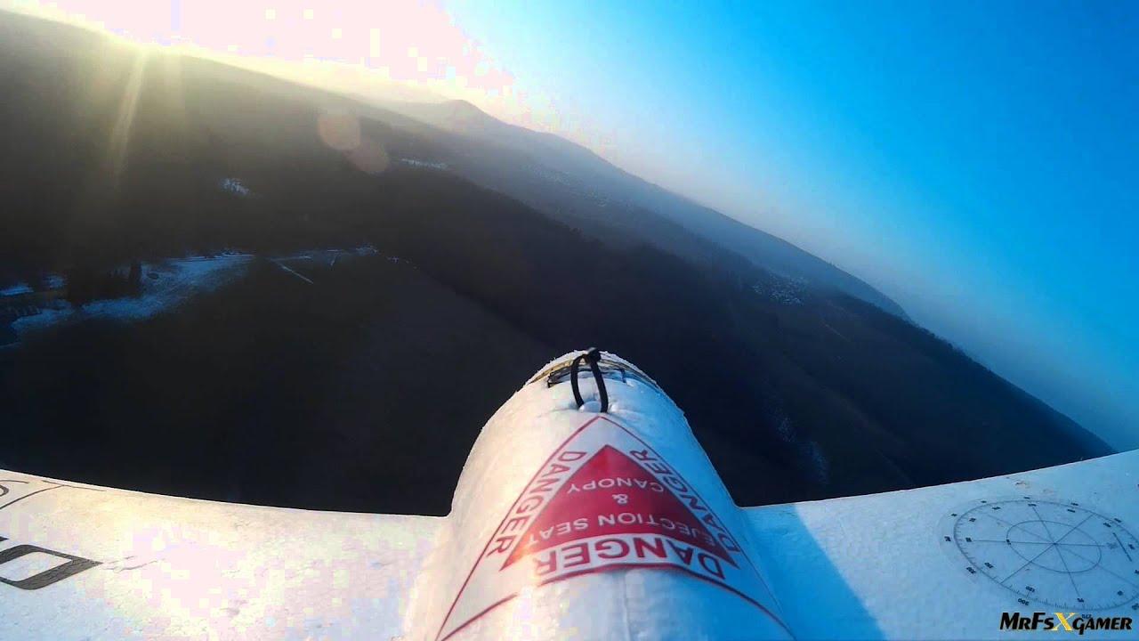 Art Tech Diamond 2500 RC Plane Sunset FPV Flying - YouTube