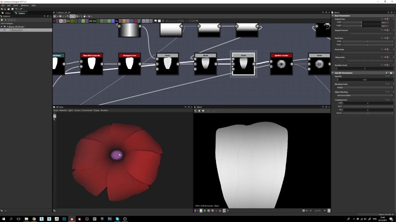 Substance Designer Tutorial - Fantasy Flower - Part 2 - YouTube