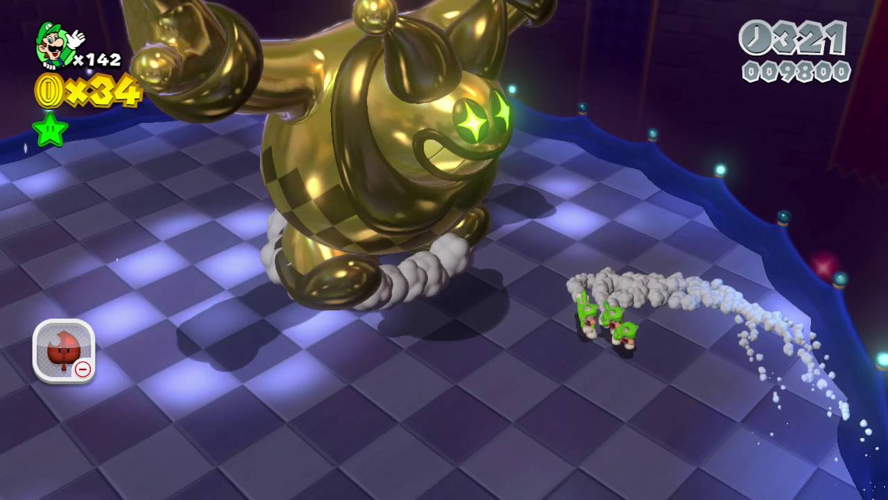 Super Mario 3D World: World Bowser-A - Motley Bossblob's Encore (Luigi ...