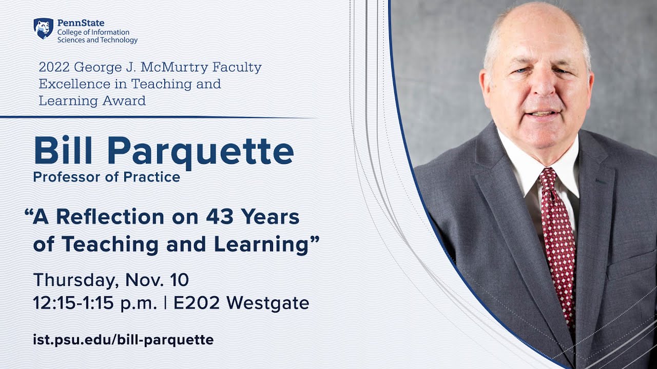 McMurtry Award Lecture 2022-2023: William Parquette - YouTube