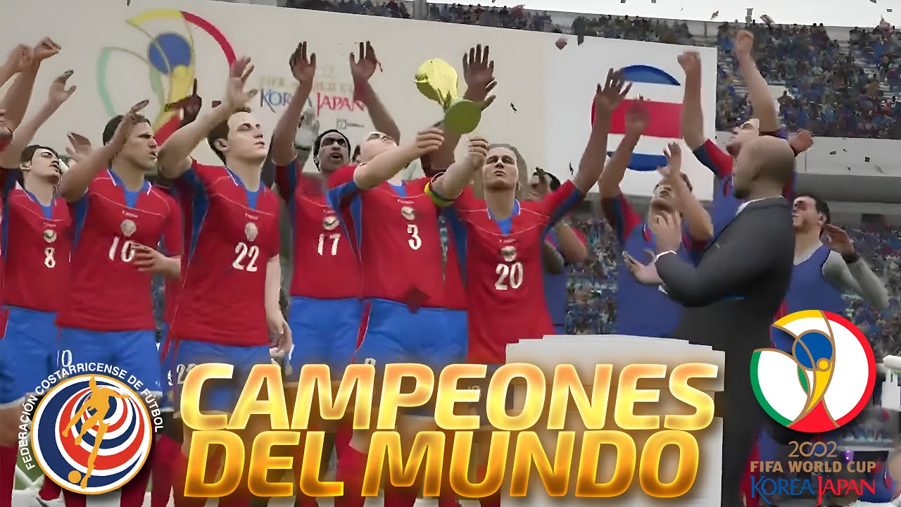 GANANDO EL MUNDIAL DE COREA Y JAPÓN 2002 CON COSTA RICA - YouTube