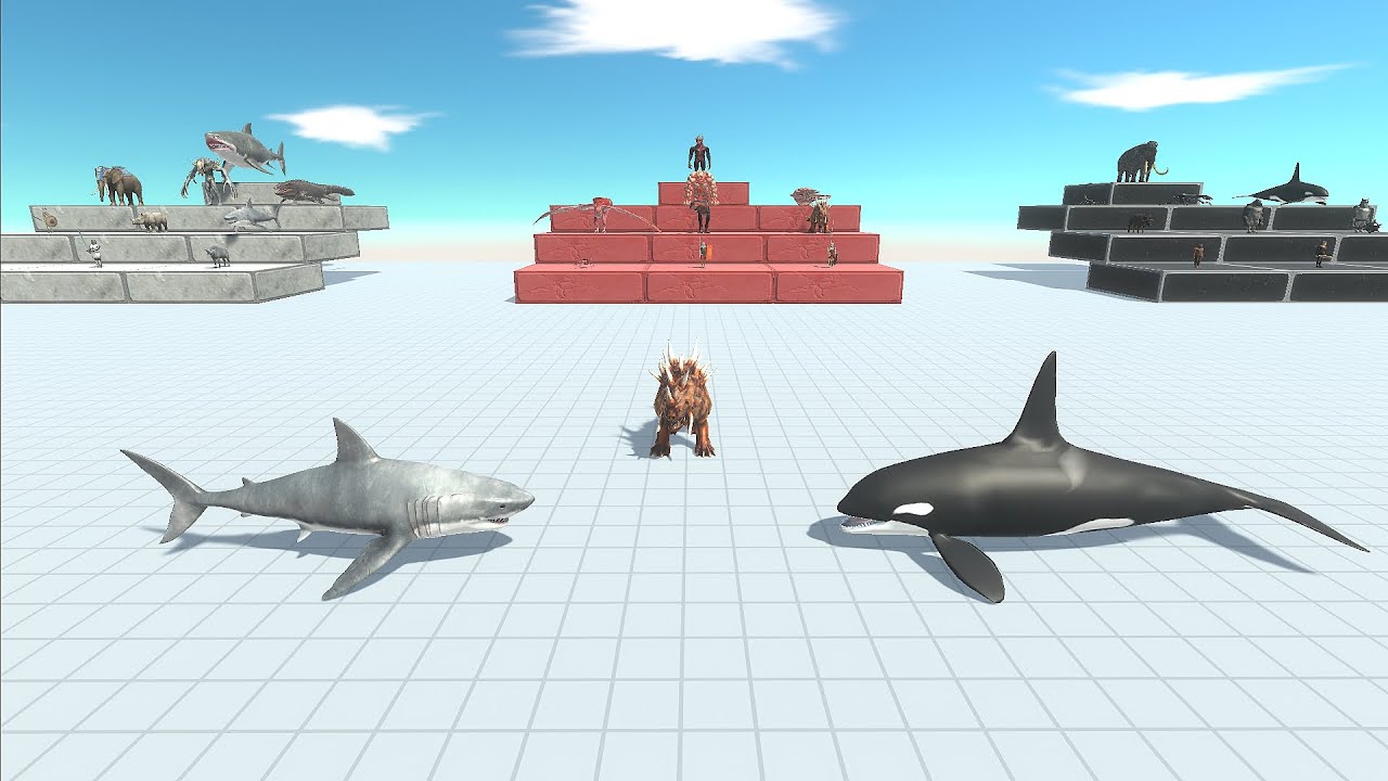 3 Teams Battle: Grey Team vs Red Team vs Black Team - Animal Revolt ...