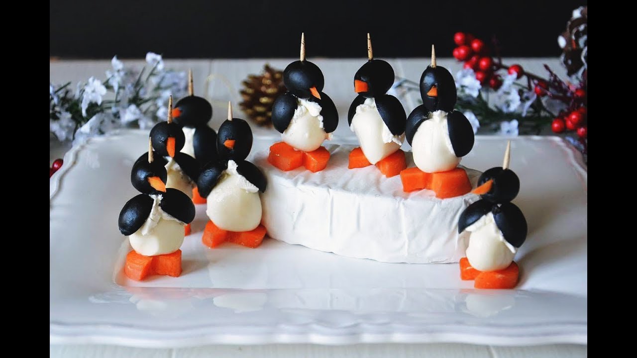 Pinguini mozzarelle e Olive nere (Ricetta facile e golosa) - YouTube