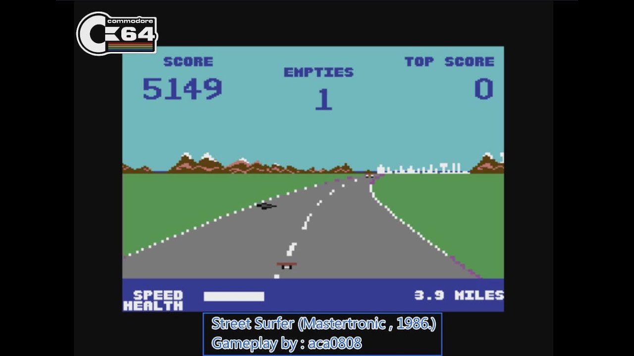COMMODORE 64 (C64) # STREET SURFER (MASTERTRONIC , 1986.) # 5.149 PTS ...