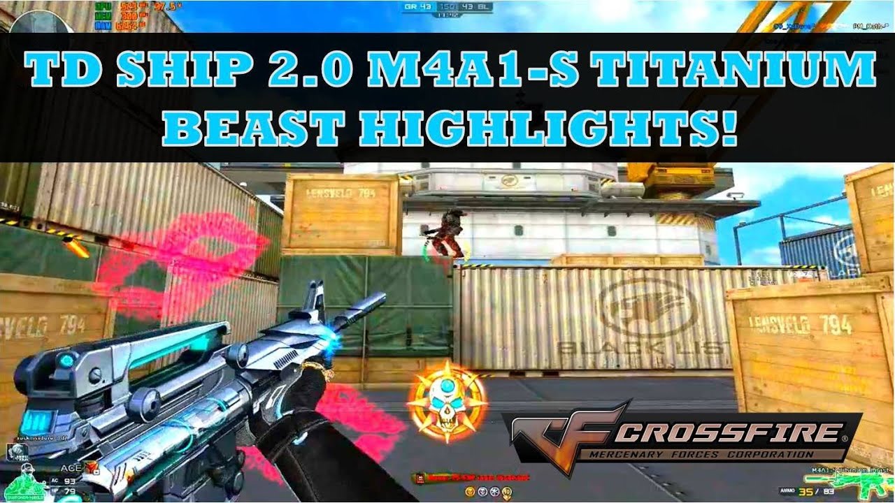 TD Ship 2.0 M4A1-S Titanium Beast Hightlights! Crossfire Philippines ...