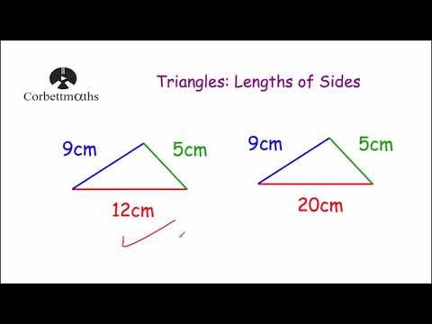 Triangle Inequality Theorem - Corbettmaths - YouTube