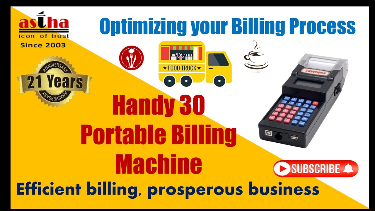 HANDY 30 PORTABLE BILLING MACHINE - YouTube