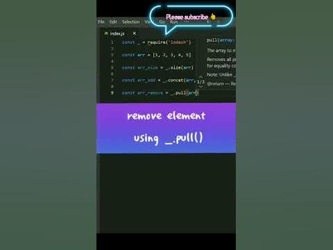 Array Operations using lodash in javascript..#trending #lodash#javascript #npm#shorts#arrays# ...