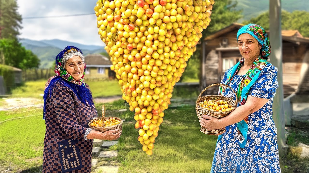 Making Yellow Cherry Jam and Drink for the Whole Family! Summer Life in ...