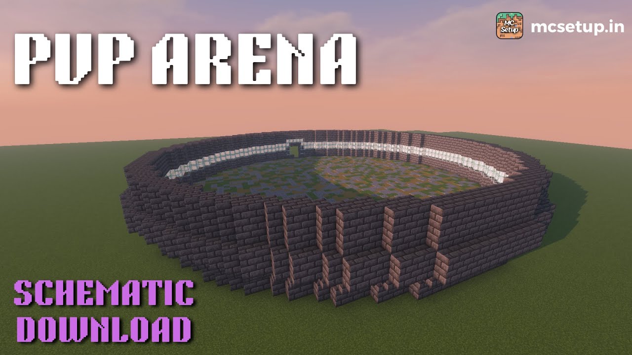 BEST PVP ARENA SCHEMATIC DOWNLOAD | MC SETUP - YouTube