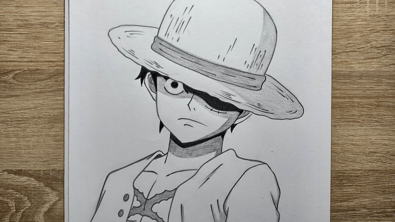 كيف ترسم لوفي خطوة بخطوة للمبتدئين طريقة رسم لوفي من انمي ون بيس Youtube