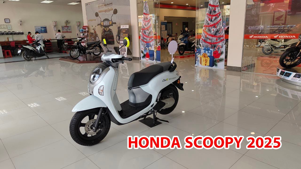 honda scoopy c12 2025 white colour ncx honda - YouTube