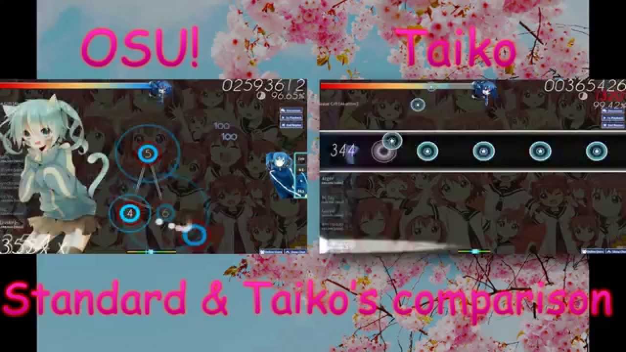OSU! Standard & Taiko Comparison Video - YouTube