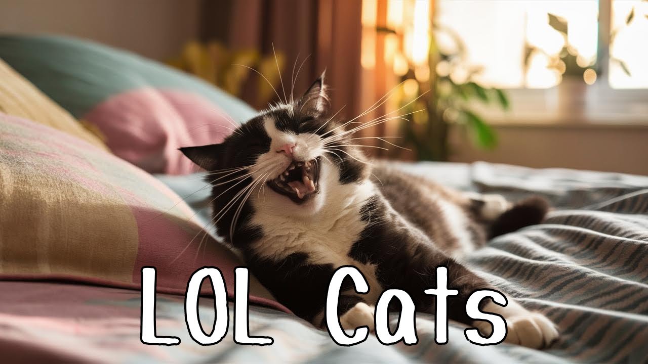 Laughing Cats🐾Funny Cats🐱🎶LOL Cats Song🐾LOL with K-POP and HIPHOP Music ...