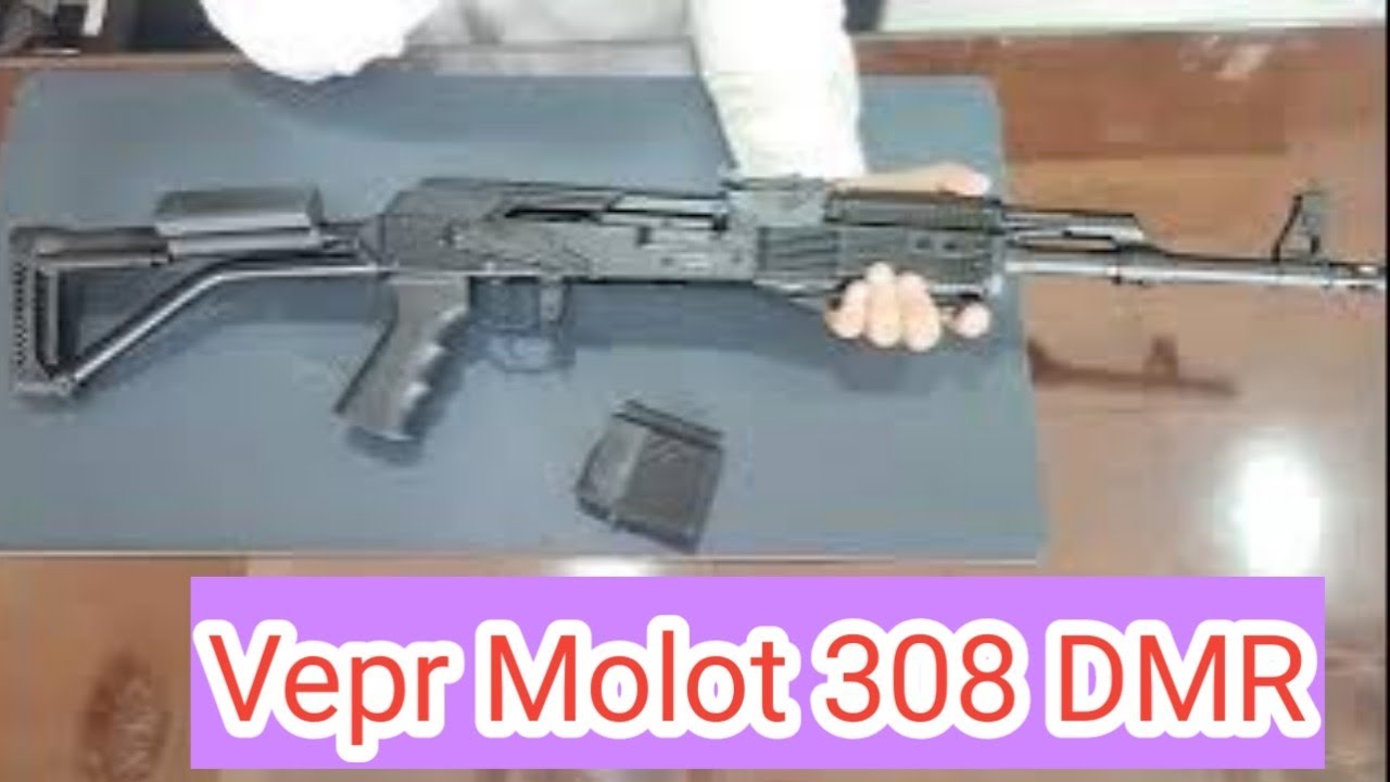 Russian Veper Molot 308 caliber Rifle /Sports and hunting DMR - YouTube