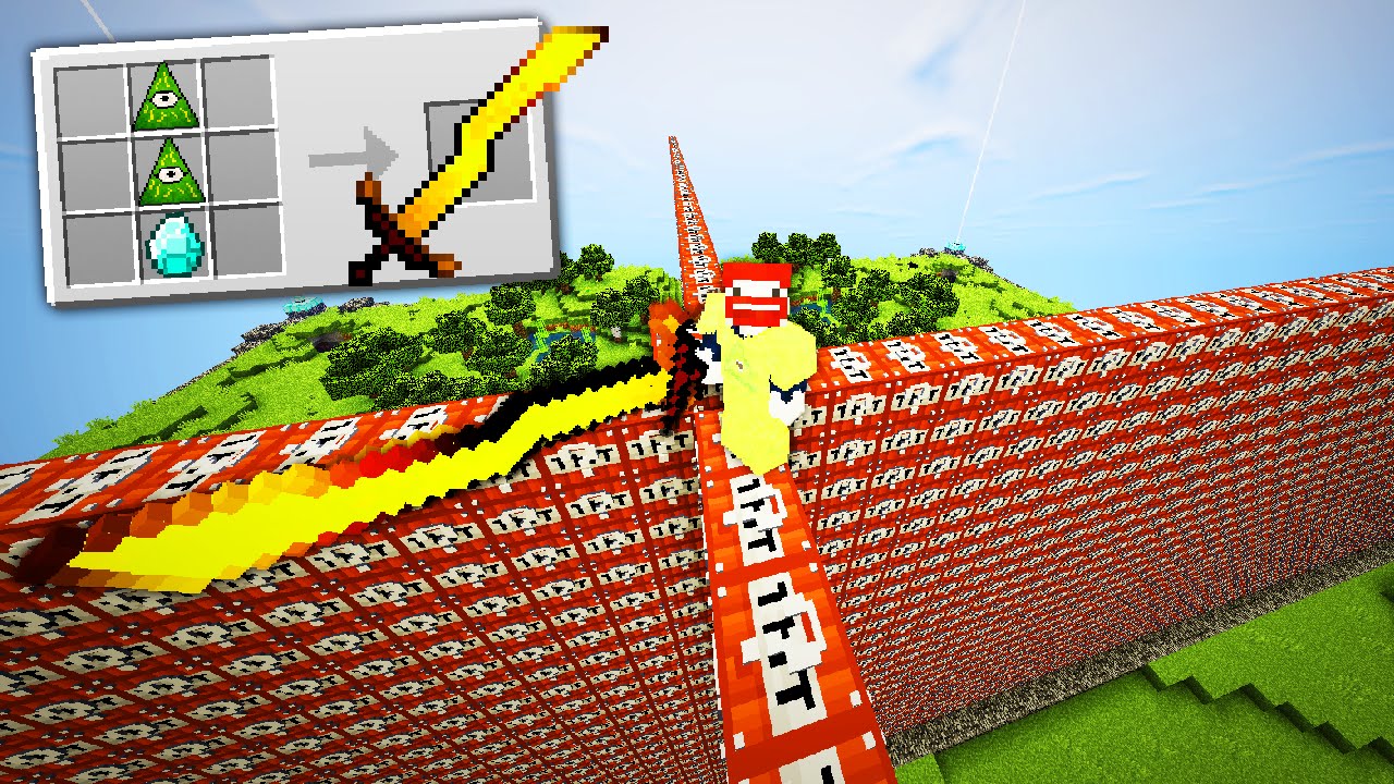 2v2v2 TNT LUCKY BLOCKS WALL - PIZZA ÜBERLEBT 700000 DAMAGE - YouTube