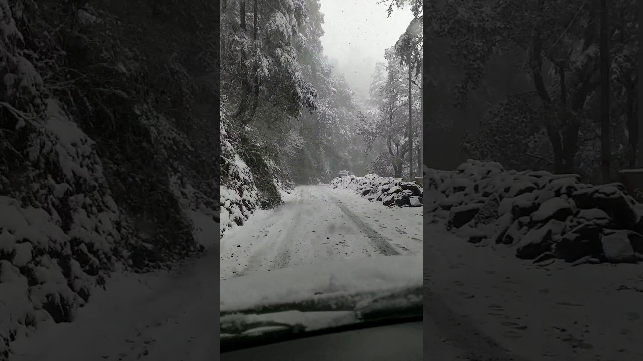 Snow Drive in Chakrata - YouTube