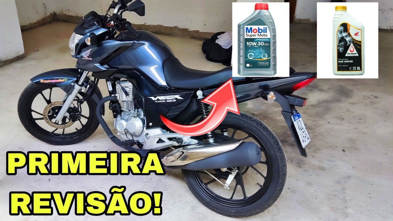 PRIMEIRA REVISÃO DA FAN 160 2024,TROCA DE ÓLEO DA MOTO QUAL ÓLEO ...
